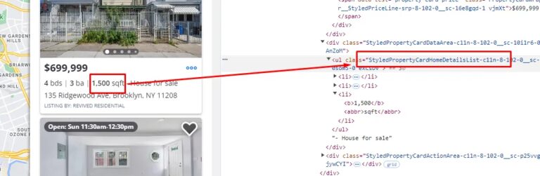 How To Scrape Zillow Property Data using Python - Scraping Dog