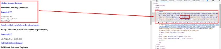 Scrape LinkedIn Jobs using Python (Save Data in CSV)