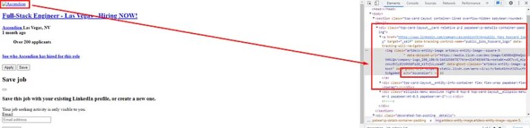 Scrape LinkedIn Jobs using Python (Save Data in CSV)