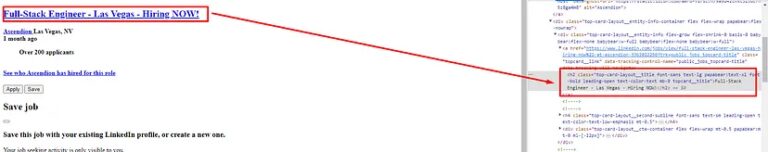 Scrape LinkedIn Jobs using Python (Save Data in CSV)