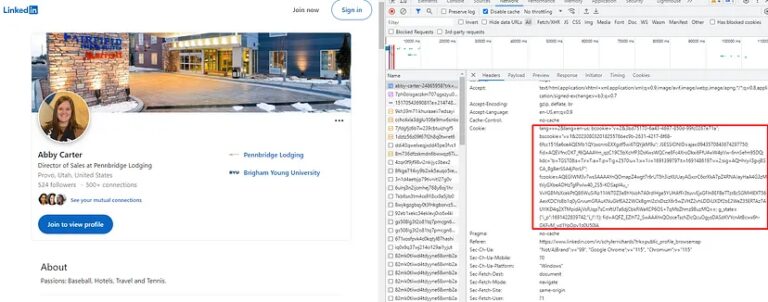 Web Scraping LinkedIn Profiles using Python